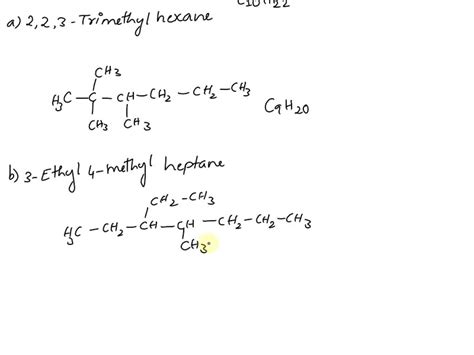 Solved Which Of The Following Is An Isomeric Form Of Decane 2 2 3