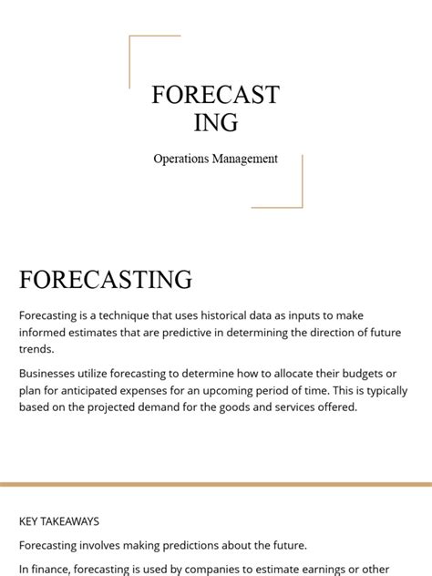 Forecasting Pdf Forecasting Time Series