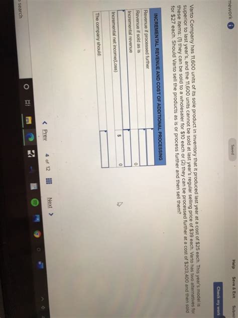 Solved Saved Help Save And Exit Submit Mework Check My Work