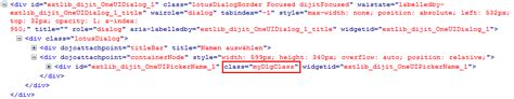 Xpages How To Style An Xenamepicker Get Rid Of Inline Style