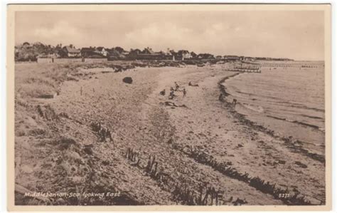Sussex Middleton On Sea Looking East 5275 Ppc By Sande Unposted C 1930