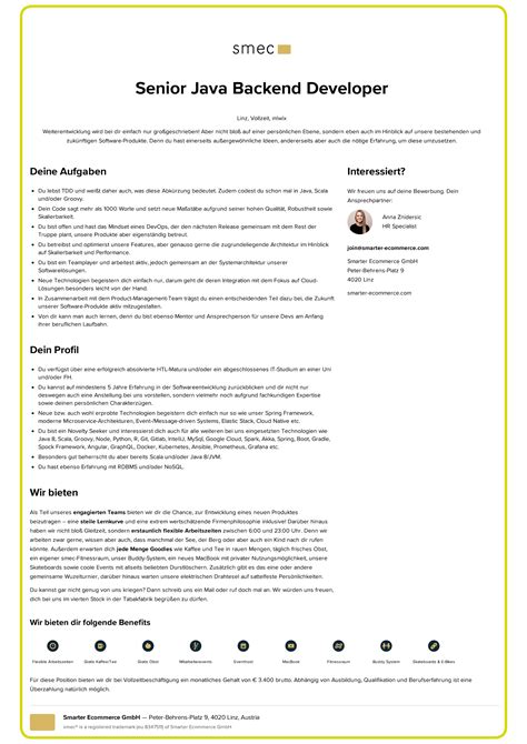 Java Backend Developer Job Bei Smarter Ecommerce In Linz SW DEV