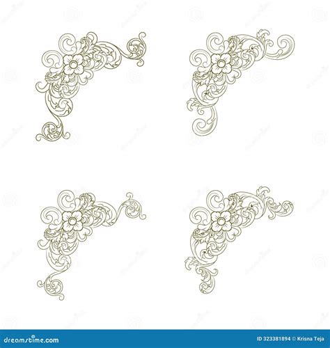 Classic Vintage Baroque Victorian Frames Separator Elements Classic