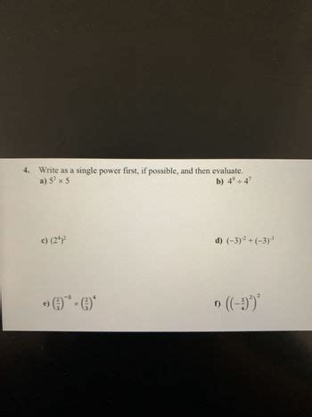 Answered Write as a single power first if possible and then evaluate a ³ x b ⁹