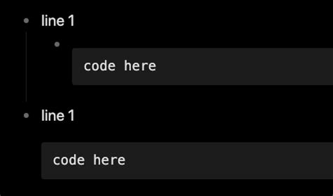 Code Block Display Disorder In Unorder List Help Obsidian Forum