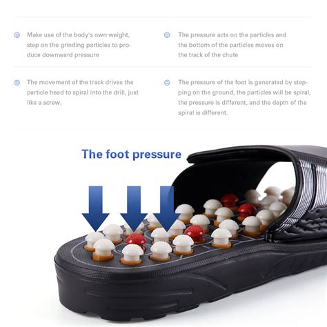 Hot Sale Foot Massage Slippers Reflexology Acupuncture Therapy Stone Shoes Acupuncture