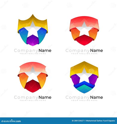 Security Logos Letter C Logo And Shield Design Combination Vector