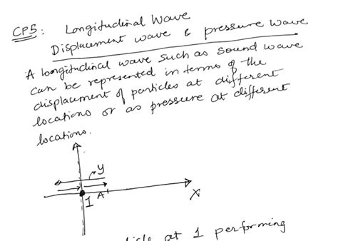 displacement wave and pressure wave cp5