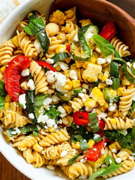Late Summer Veggie Pasta Salad Roots And Radishes