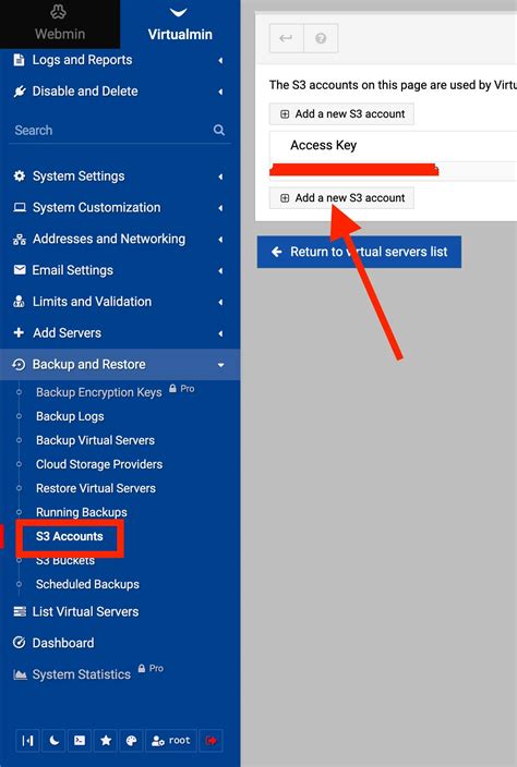 How To Set Up Regular Backups In The Free Version Of The Virtualmin Panel Via Backblaze B2