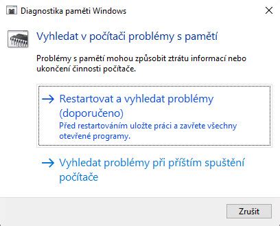 Testování paměti RAM ve Windows WinTip cz