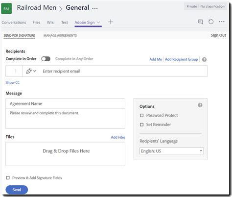 adobe sign for microsoft teams