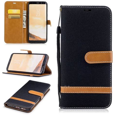 Tasche für Samsung Galaxy S8+ PLus Jeans Cover Handy Schutz Hülle Case ...