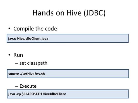 Hive What Is Hive Data Warehousing Layer On
