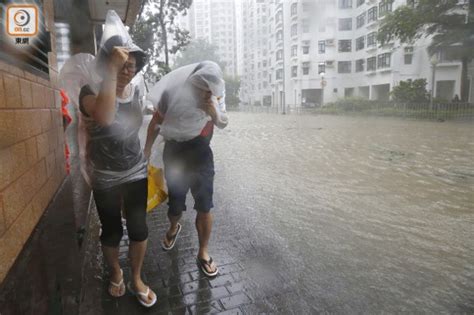 山竹襲港：海水倒灌淹路 杏花邨成澤國｜即時新聞｜港澳｜oncc東網