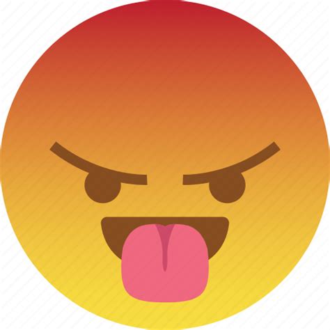 Angry Emoji Mad Rage React Taunt Tongue Icon Download On Iconfinder