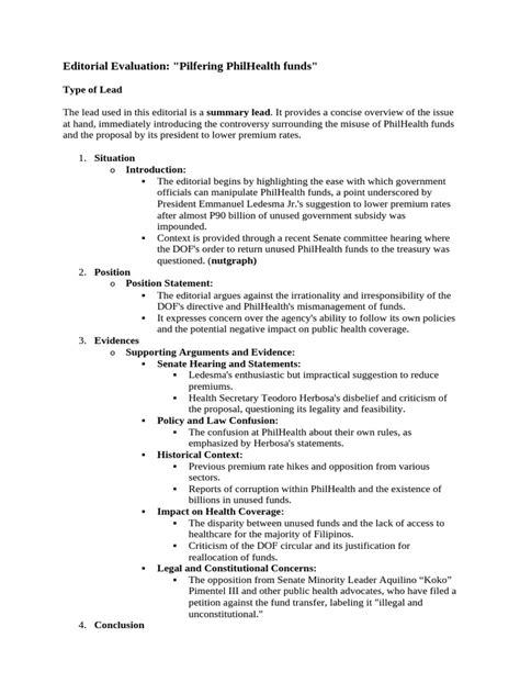 Editorial Evaluation Pdf