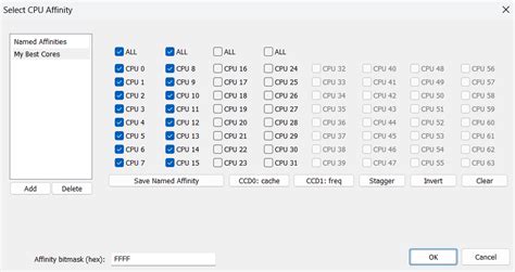 cpu affinity mask calculator