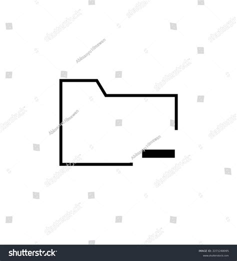 Vector Form Delete Folder Icon Stock Vector Royalty Free