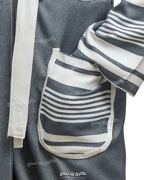 فروشگاه اینترنتی یزد نساج حوله تن پوش یزدی حاشیه دار رنگ طوسی کد 24