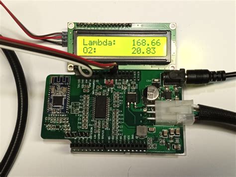 wideband lambda sensor control shield for arduino with integrated