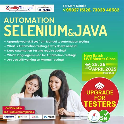 Selenium With Java Masterclass By Quality Thought Quality Thought Software Training Institute