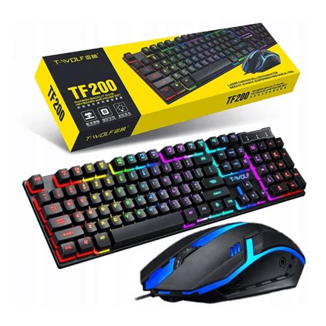 TF200 T WOLF RGB Gaming Keyboard Mouse Kit Gadget Asia