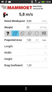 Mammoet Windspeed Calculator Calculates The Allowable Wind Speed