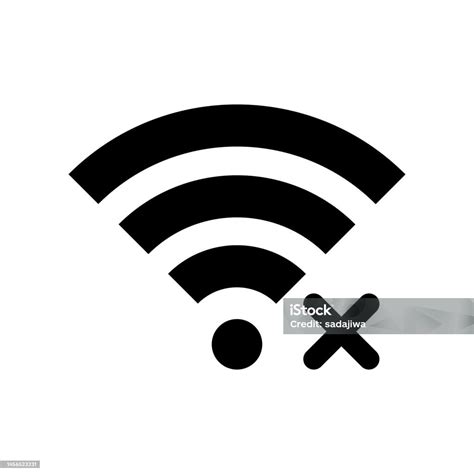 Wifiのシンプルなフラットアイコンベクターイラスト無線lan信号アイコンなしネットワークアイコンなし つながりのベクターアート素材や画像