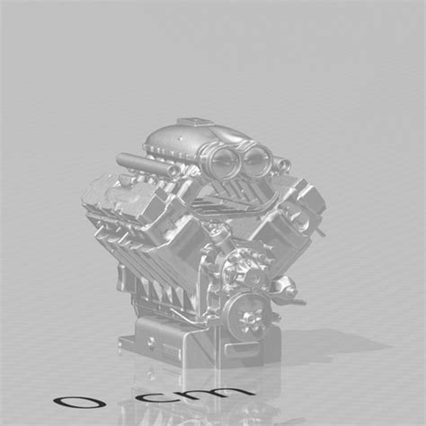 🛠️ Modern Racing Engine 164th Scale・ Stl File For 3d Printing・cults