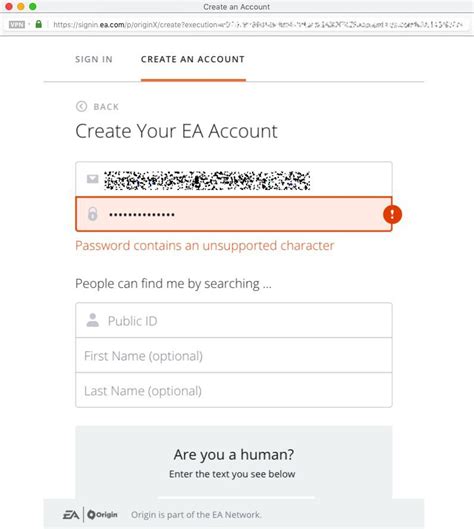 Password Contains An Unsupported Character It Was A Really Ea
