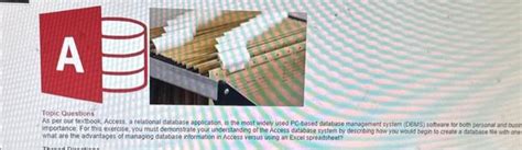 Solved As Per Our Textbook Access A Relational Database