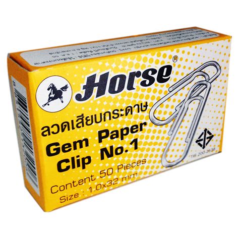 ลวดเสียบกระดาษตราม้า No 1 ชนิดกลม Janivisoffice