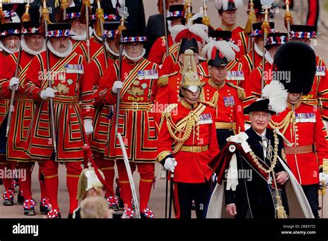 King Charles Iii Arrives To Attend The Annual Order Of The Garter
