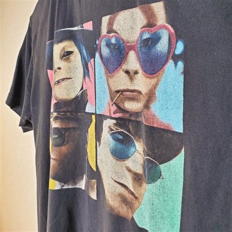 Tultex Shirts Gorillaz Humanz Y2k Retro Pop Hiphop Vintage Music