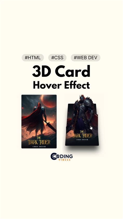 Coding Vibess Engineer 3d Card Hover Effect Using Html Css And