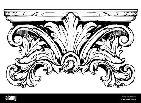 Vintage Baroque Ornamentation Intricate Vector Illustrations Of