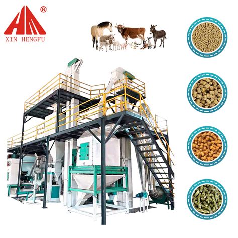 2021 Animal Feed Pellet Production Line Goat Poultry Feed Making Mill