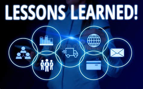 Conceptual Hand Writing Showing Lessons Learned Business Photo Text