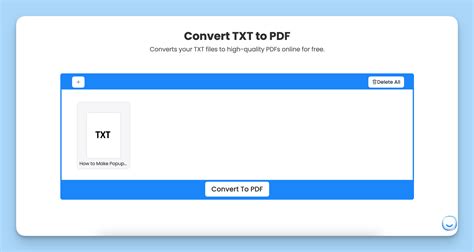 Convert Your Txt To Pdf For Free