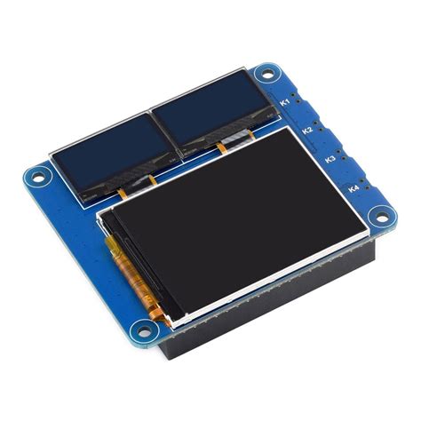 Oled Lcd Triple Screen Hat For Raspberry Pi The Pi Hut
