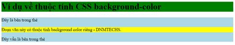 Css Các Thuộc Tính Background Dnmtechs Sharing And Storing