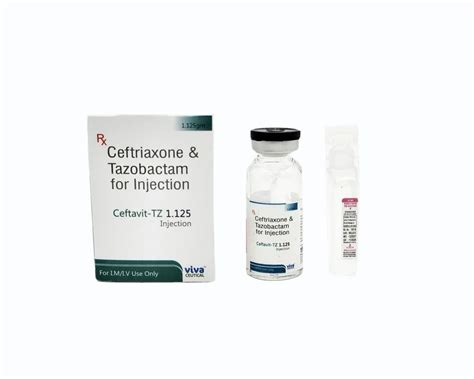 Ceftavit Tz 1 125 Injection At ₹ 140 4 Vial Tazobactam Injection Ip
