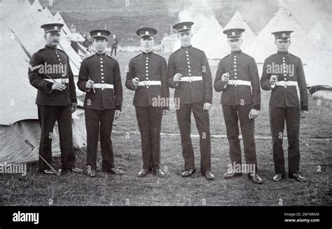 A Group Of Royal Engineer Soldiers Of The Territorial Force On Their
