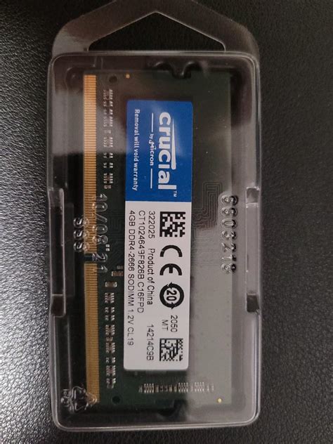 Crucial DDR 4Gb Computers Tech Parts Accessories Computer Parts