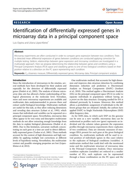 pdf identification of differentially expressed genes in microarray