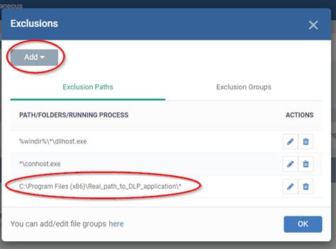 Whitelisting Guidelines For Trusted Applications
