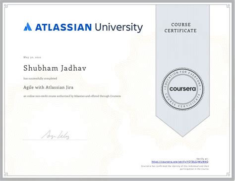 Agiledevelopment Jirasoftware Coursecompletion Shubham Jadhav