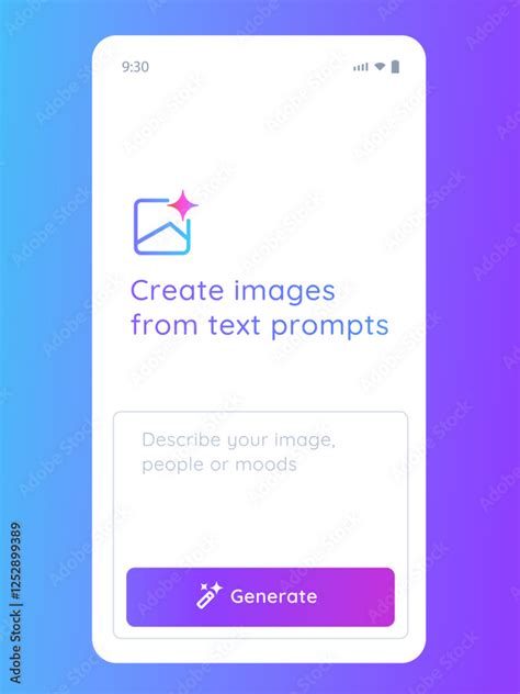 Generative Ai Create Image With Artificial Intelligence User Interface