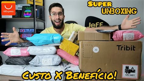 Super UNBOXING Só PRODUTOS custo Benefício comprados no ALIEXPRESS